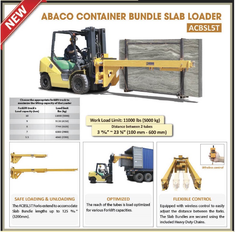 Abaco Container Bundle Slab Handler
