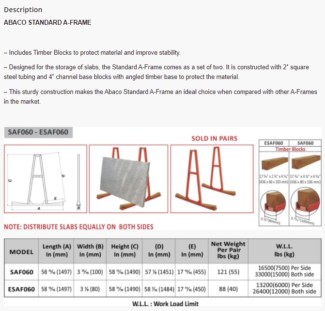 Abaco Standard A-Frame